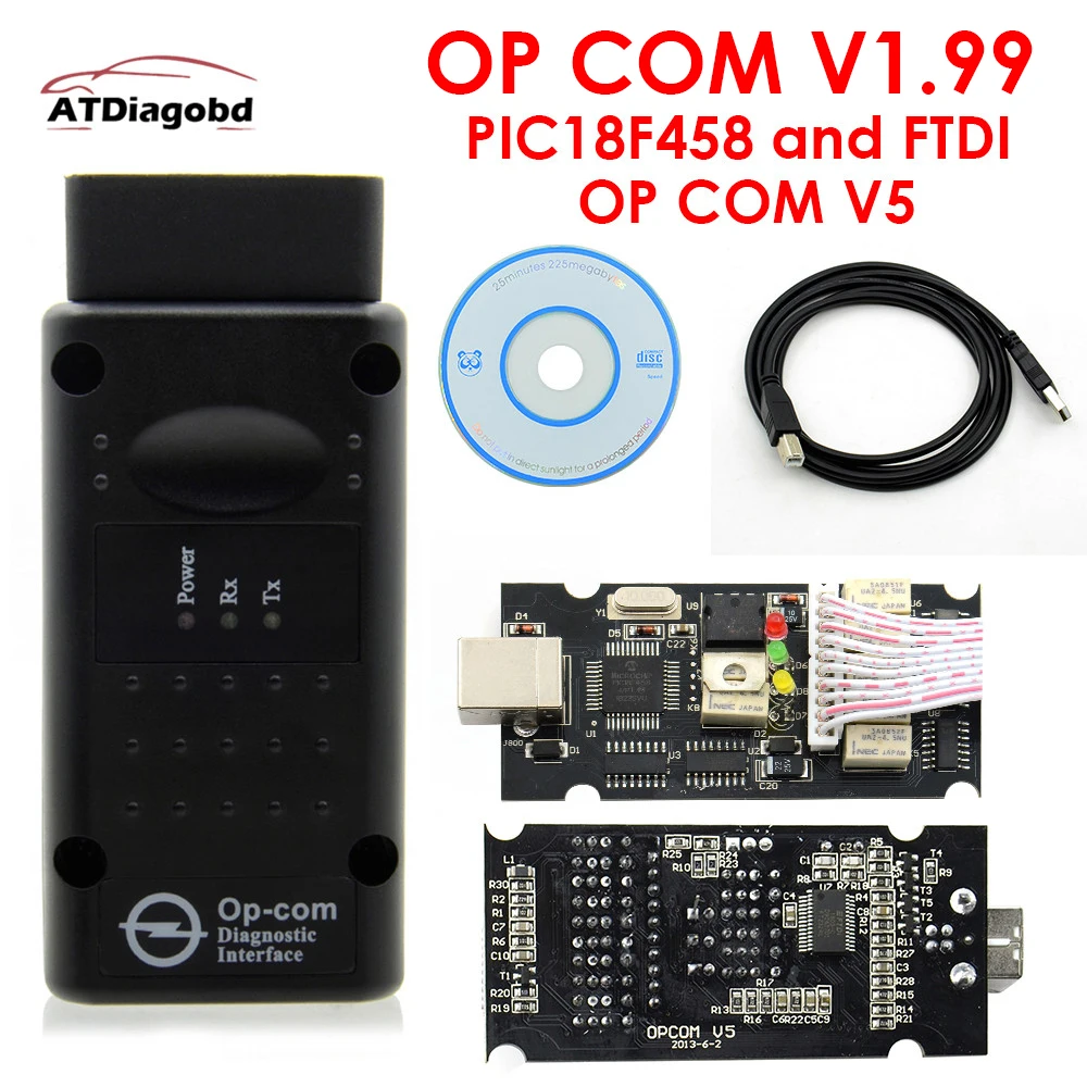 V1.99 OPCOM 1.65 1.70 V1.78 For Opel Diagnostic Scanner OP COM V1.59 ...