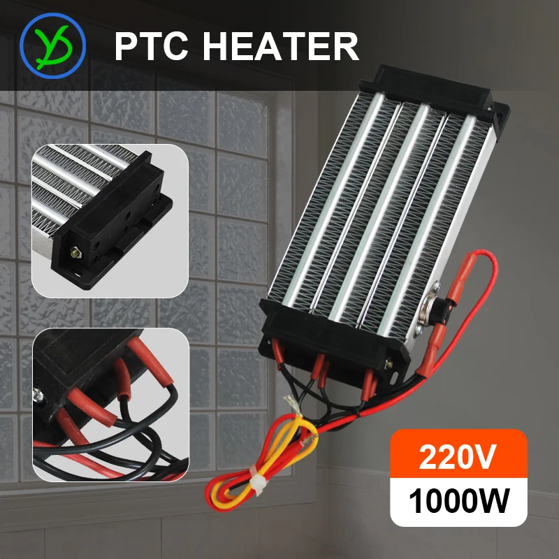 1000w Ac Dc 220v Insulated Ptc Ceramic Air Heater Heating Element 170 ...