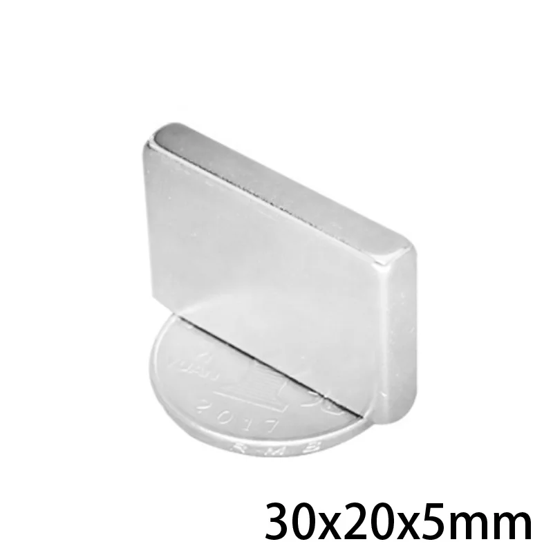 2 50Pcs 30X20X5 Mm Blok Magnet Kuat 30mmX20mm Massal Lembar Magnet