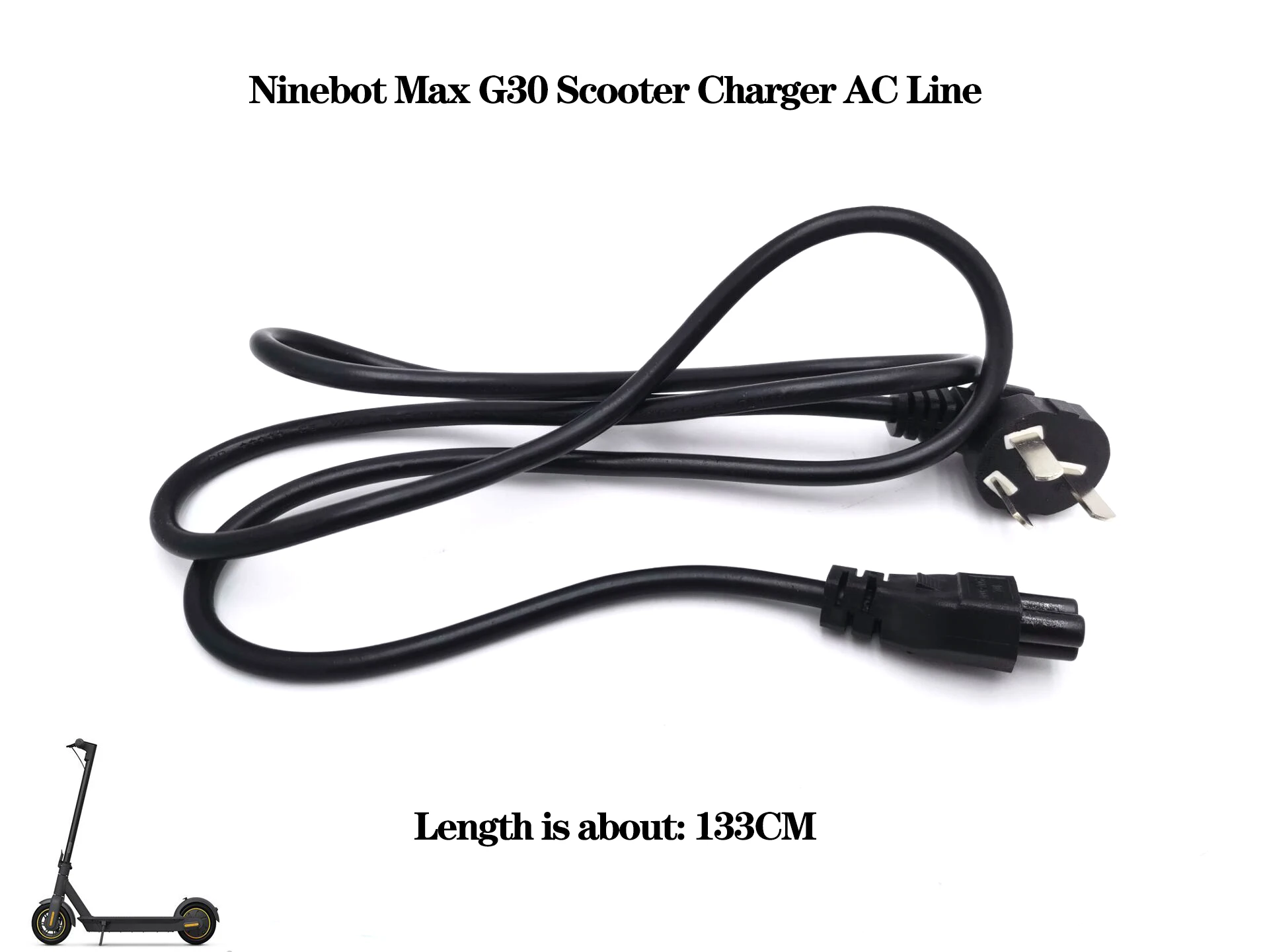 Power Cable For Ninebot Max G30 G30d G30lp Electric Scooter Skateboard Charging Cable Spare ...