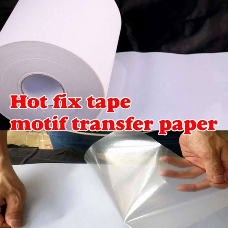 Hot Fix Paper Tape Iron On Heat Transfer Film Super Adhesive Quality ...