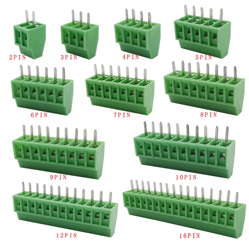 5/10pcs KF128 2.54mm PCB Mini Screw Terminal Blocks Connector for Wires KF128 2.54 2P 3P 4P 5P ...