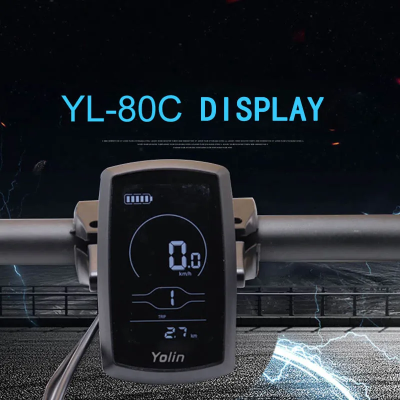 Yolin-YL-80C-LCD-Display-Electric-Bike-Instrument-Monitor-e-Bike ...