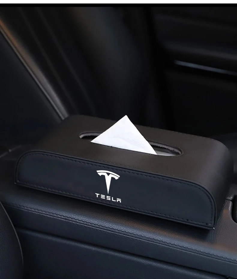 Tesla Leather Tissue Box - Tesla League