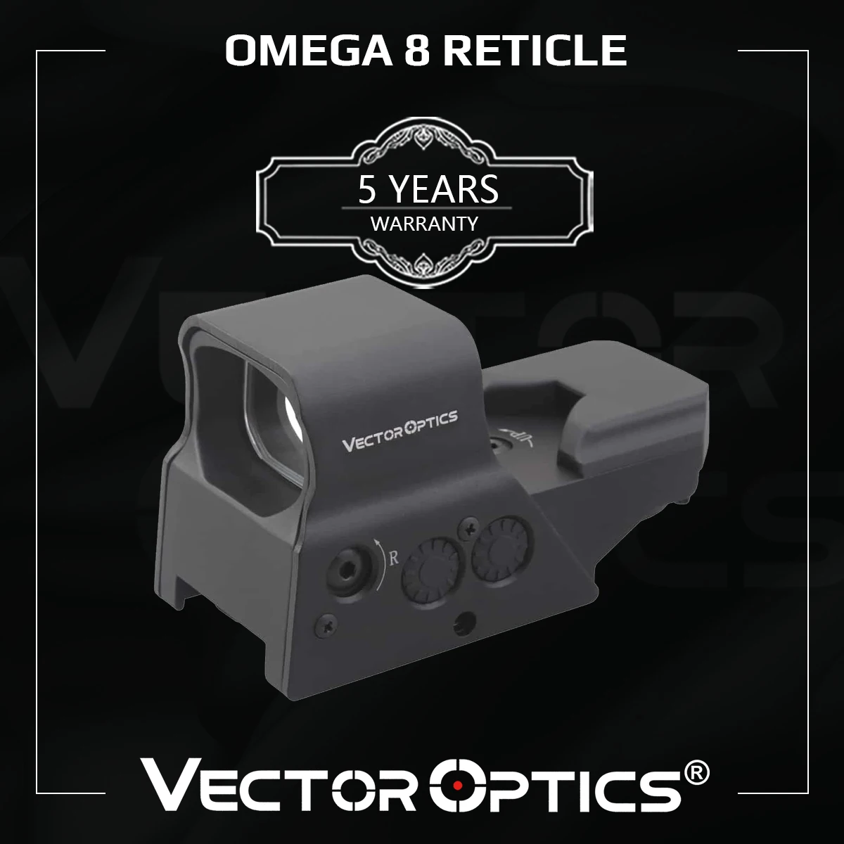 Vector Optics Omega Tactical 8 Reticle Reflex Red Dot Sight Designed ...
