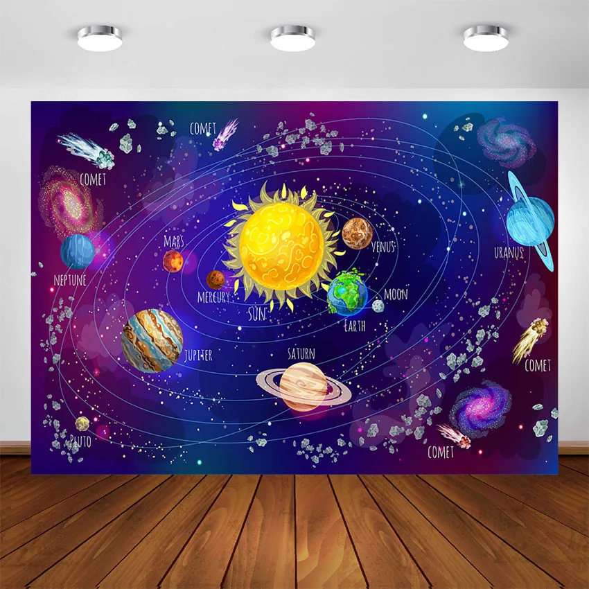 Universe Galaxy Space Backdrops Birthday Party Decoration Native Galaxy ...