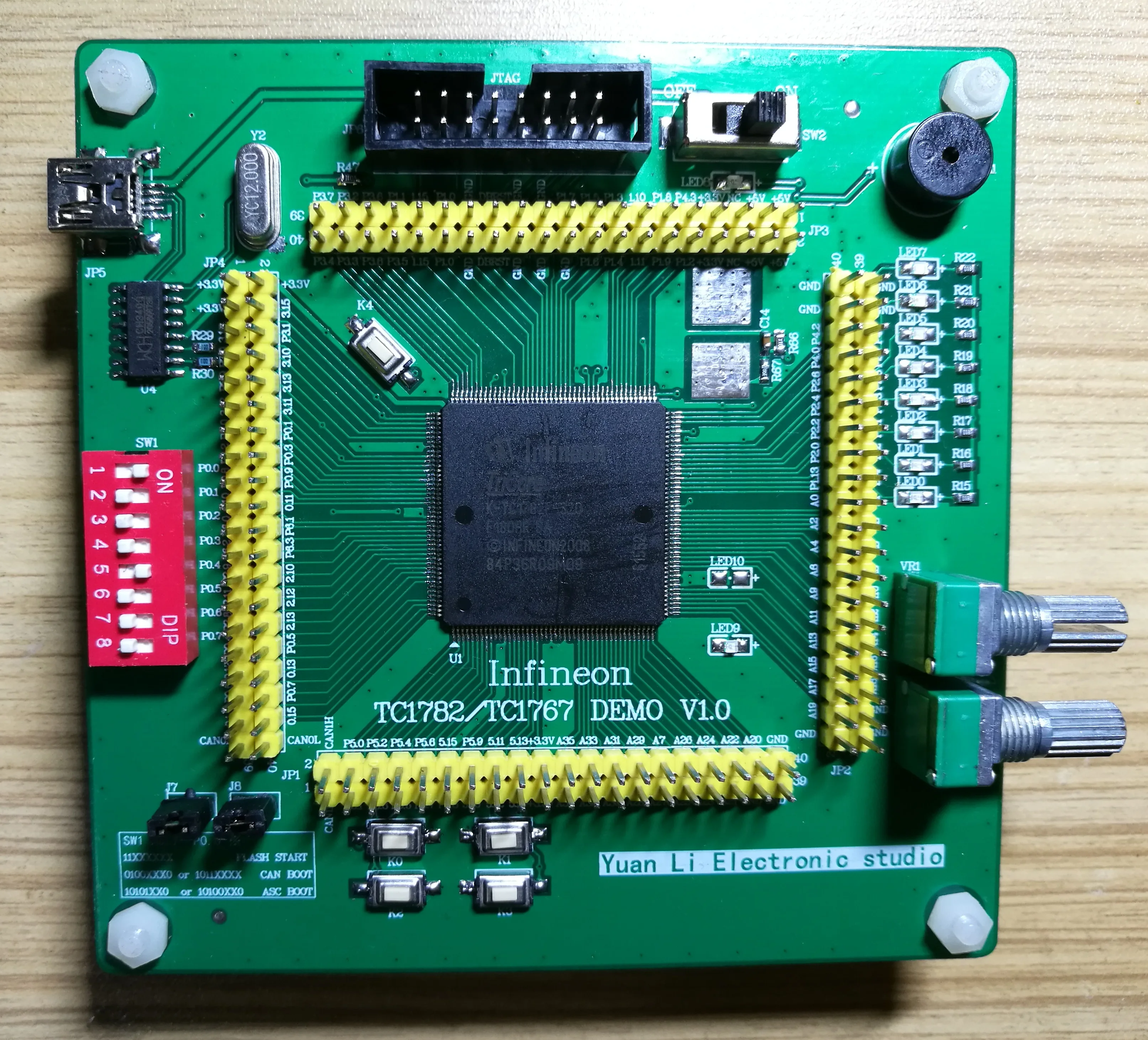 TC1782 Placa de desarrollo del microcontrolador Placa de evaluación ...