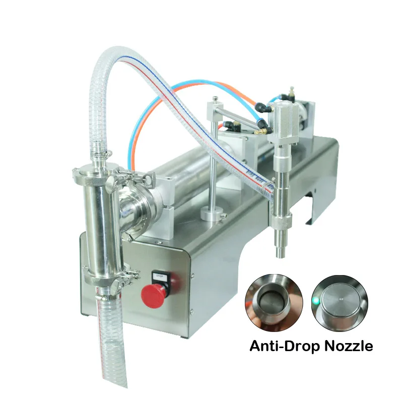 Anti-Drop Filling Machine for Liquid Stuff Pneumatic Piston Filler Semi ...