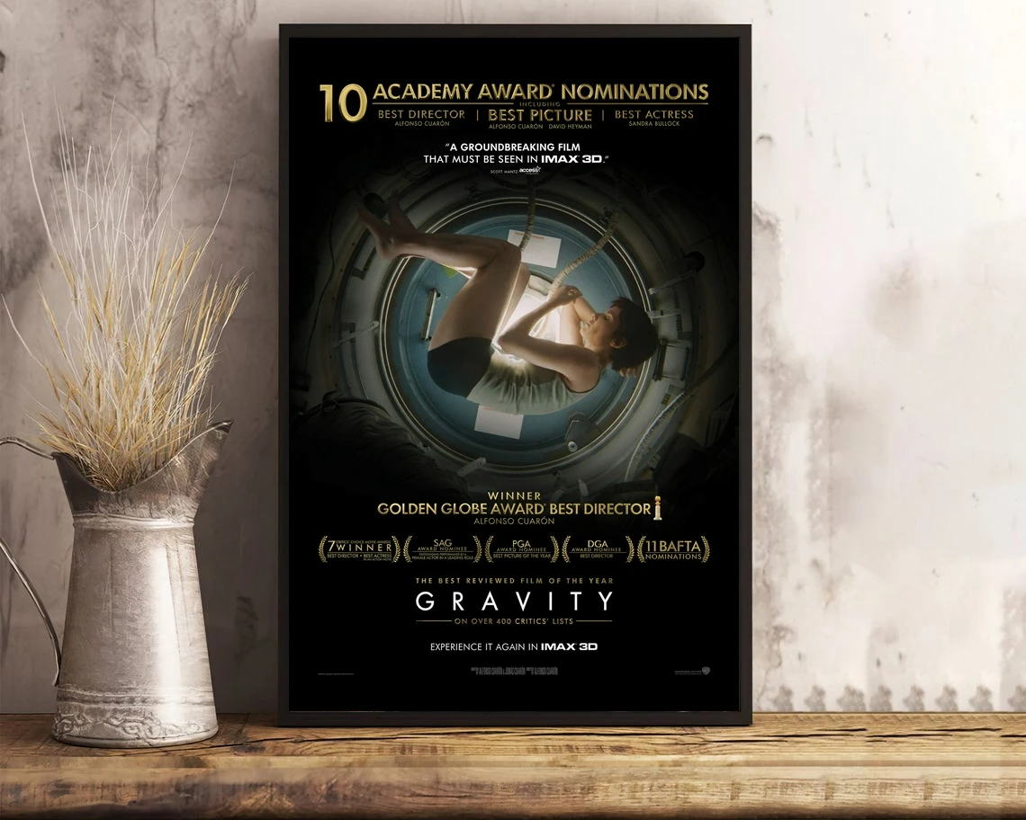 Gravity 3d Movie Poster