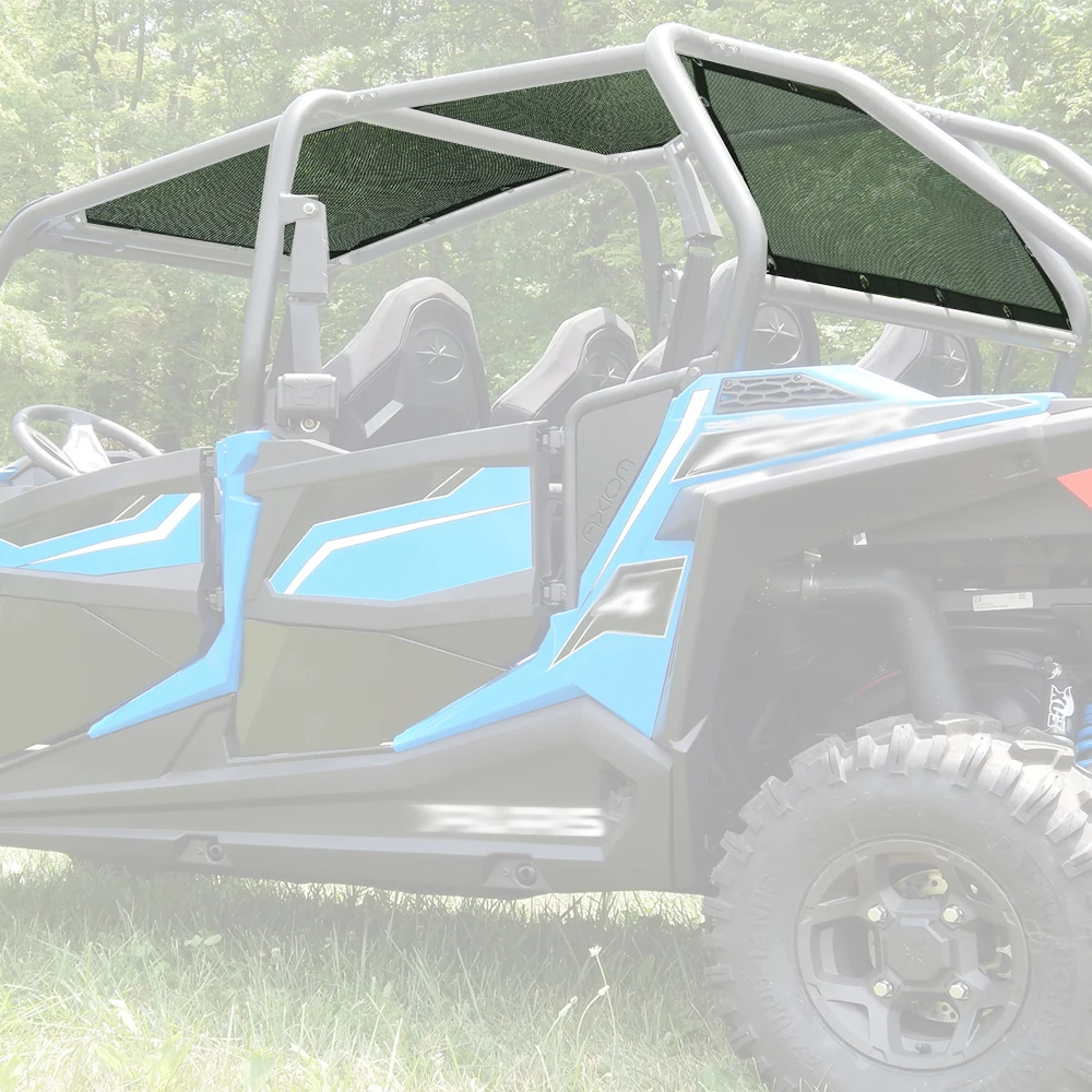 KEMIMOTO UTV Black Shade Mesh Roof & Rear Window Net for Polaris RZR XP ...