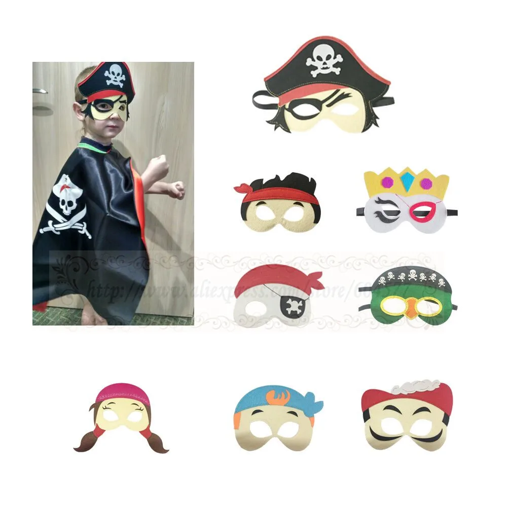 Kids Pirates Masks Boys and Girls Halloween Party Captain Jack|mask boy ...