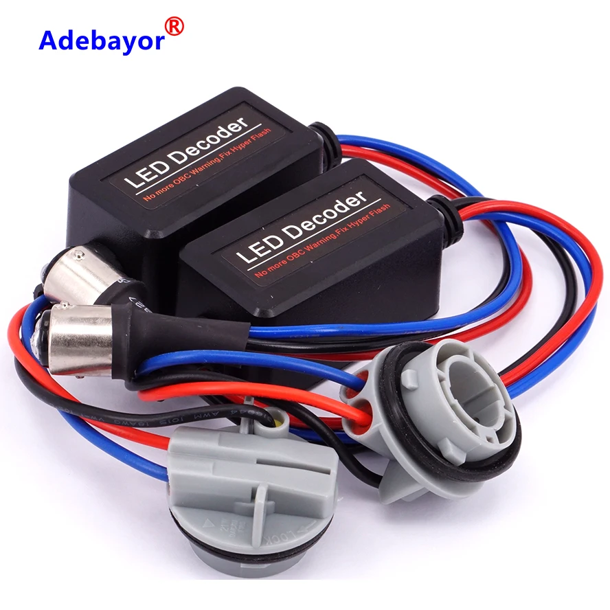 2Pcs Car Accessories BAY15D 1157 S25 Canbus LED Light Bulb Warning ...