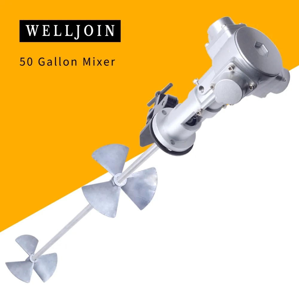 50-Gallon-Mixer-Tank-Barrel-Air-Mix-Stainless-Steel-Pneumatic-Clip ...