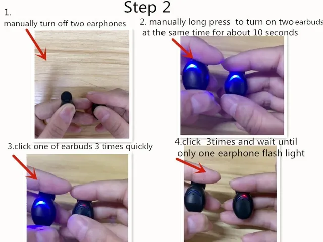 Bluetooth Wireless Earphones Touch Control Auto Boot Headphone Earbuds ...