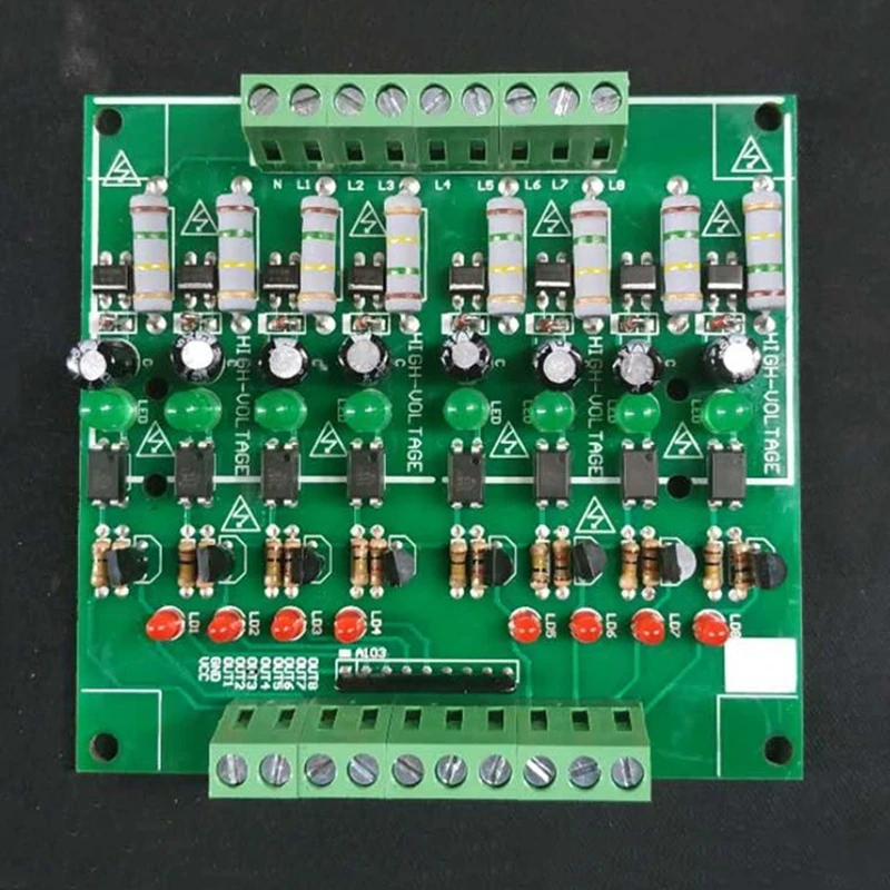 220V-8-Channel-Optocoupler-Isolation-Module-220V-Detection-Module-AC ...