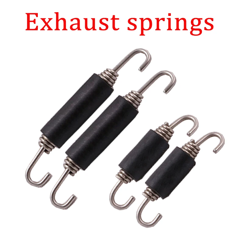 68mm 60mm Motorcycle Exhaust Muffler Springs Tension Black Springs ...