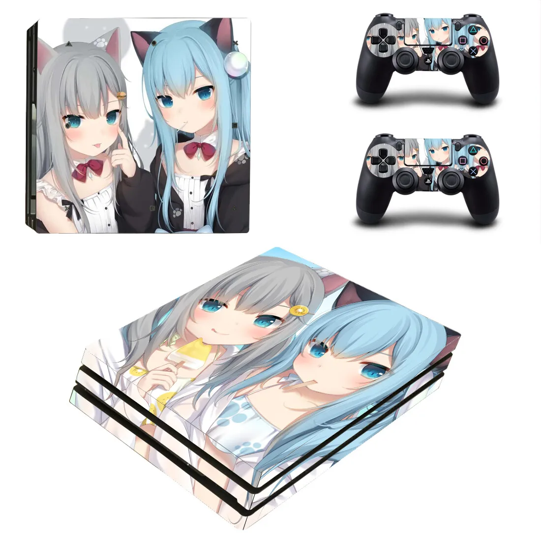 Anime-Cute-Girl-PS4-Pro-Skin-Sticker-Decals-Cover-For-PlayStation-4-PS4 ...