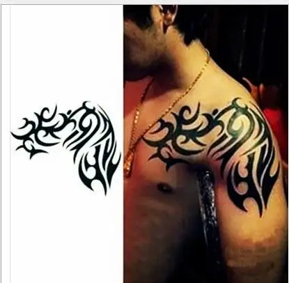 chest-and-shoulder-tattoos-for-men-Waterproof-Temporary-Body-Art-Arm ...