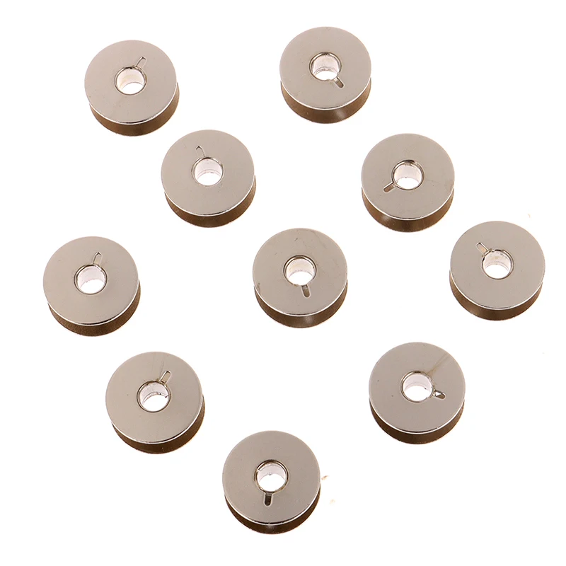 10PCS-Stainless-Steel-Sewing-Machine-Bobbins-Spool-for-Brother-Janome ...