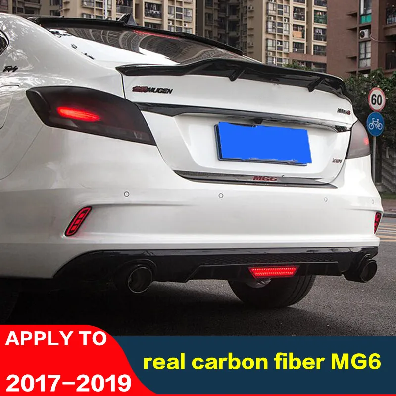 For Real Carbon Fiber Spoiler Mg6 High Quality Color Rear Wing 2017 ...