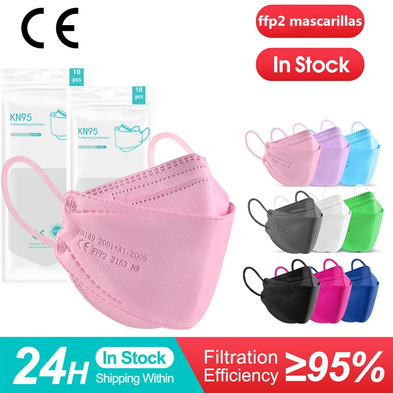 New Ffp2 Mask Fish Type Kn95 Mask Ffp2 Mascarillas Korean Face Mask ...