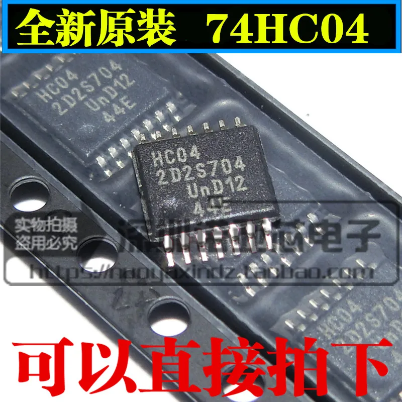 10 unids/lote SN74HC04PW 74HC04PW HC04 TSSOP 14 circuito lógico seis ...