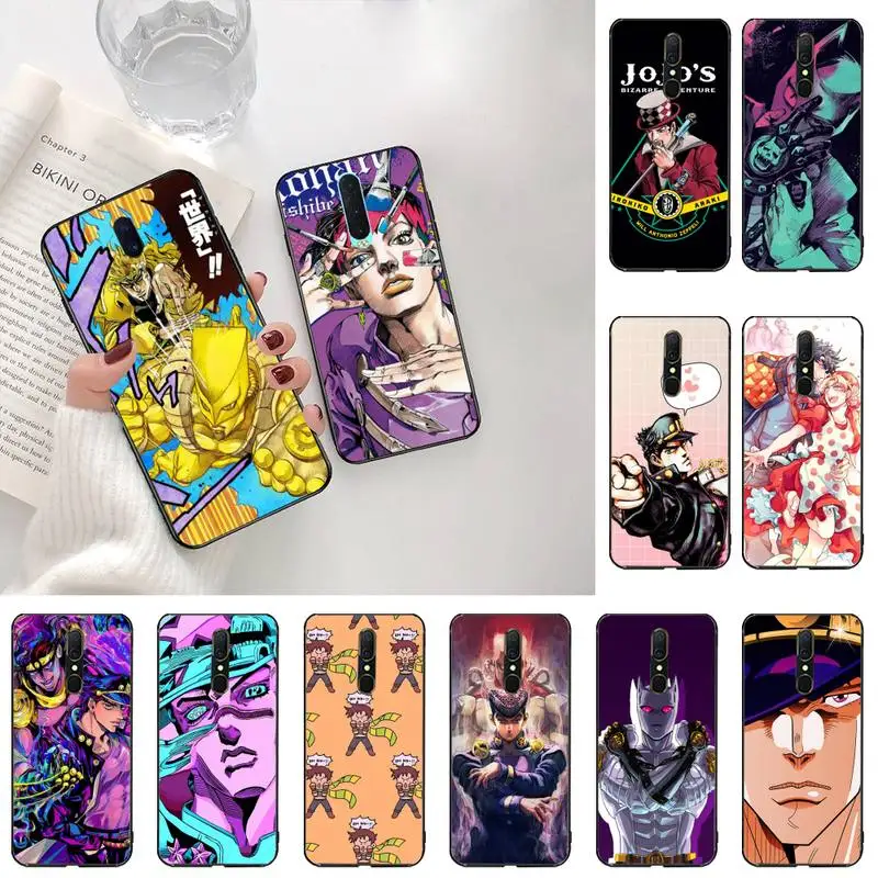 HPCHCJHM JoJo's Bizarre Adventure JoJo Anime TPU black Phone Case Cover ...