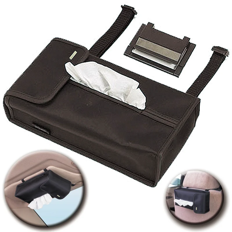 Car Tissue Box Holder Auto Accessories Sun Visor Rear Seat Armrest ...