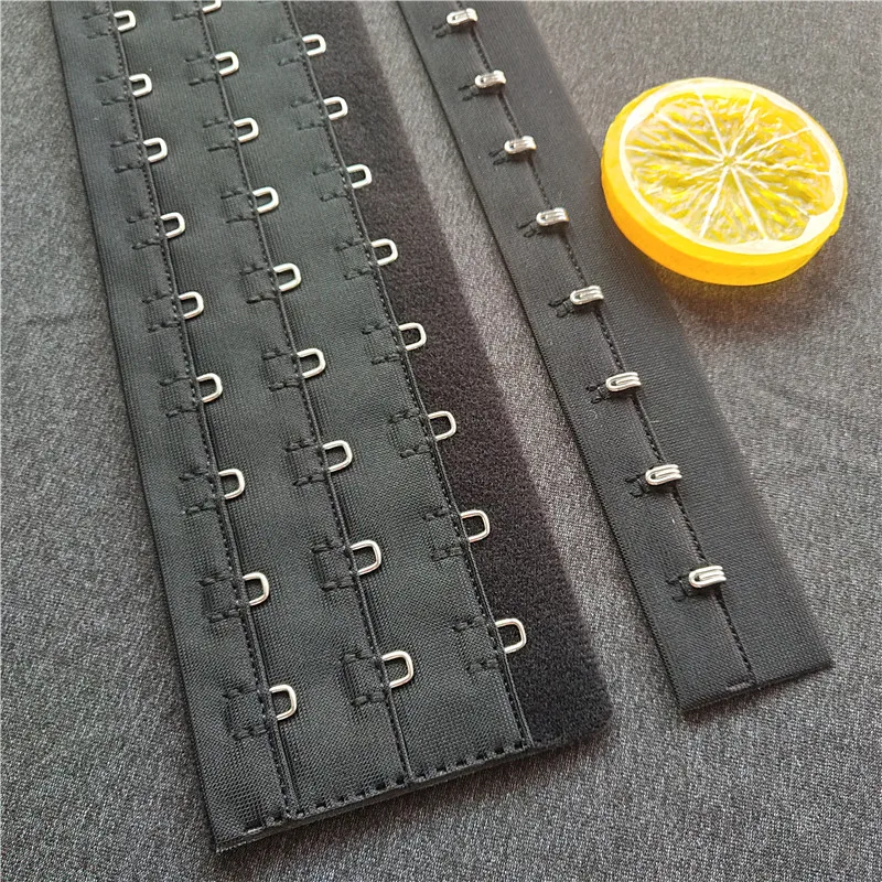 1-Set-Factory-Wholesale-Fabric-Hook-Clasps-Black-Color-3-Lines-Hook-Eye ...