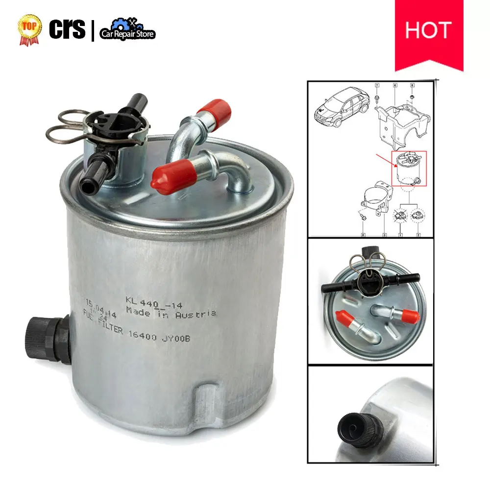 16400-jy00b 16400-jd50b 16400-jy09e Fuel Filter For Renault Koleos I ...