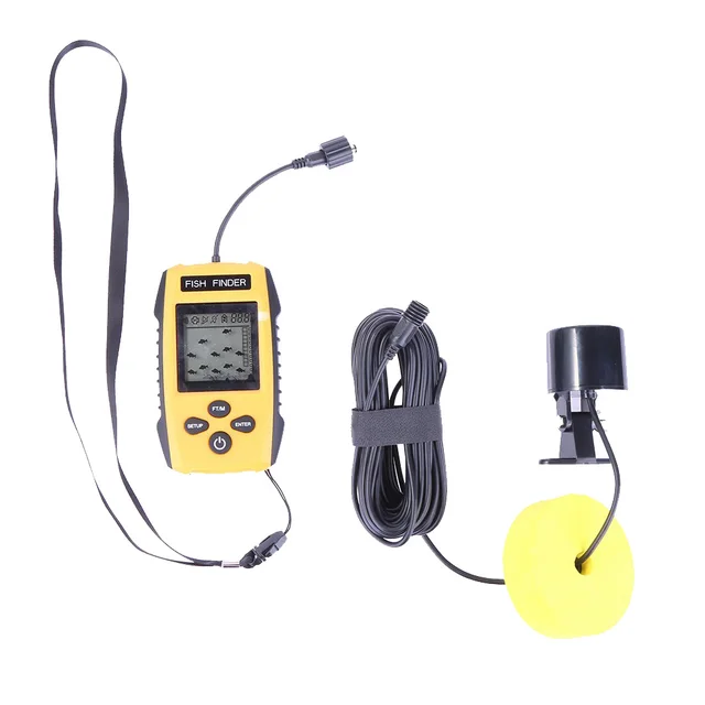 Smart Portable Depth Fish Finder with 100 M Wireless Sonar Sensor Echo ...