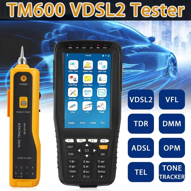 Tm-600 Vdsl Vdsl2 Tester Adsl Wan& Lan Tester Xdsl Line Test Equipment ...