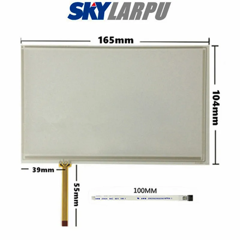 Panel de pantalla táctil resistente, nuevo digitalizador de pantalla táctil de 7 pulgadas, 4 ...