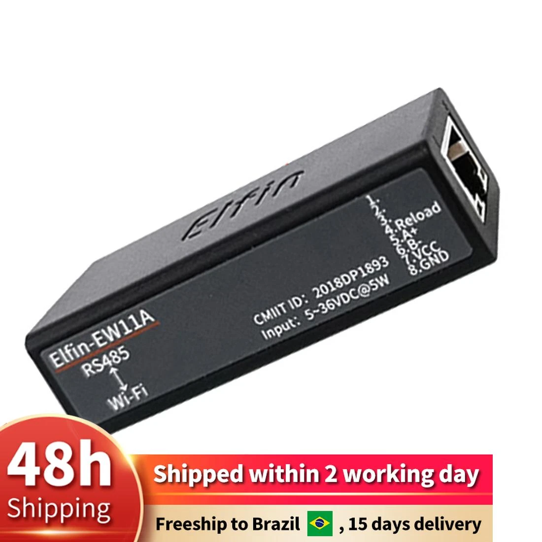 Elfin-ew11 Serial Port Rs485 To Wifi Serial Device Server Support Tcp Ip Telnet Modbus Tcp ...