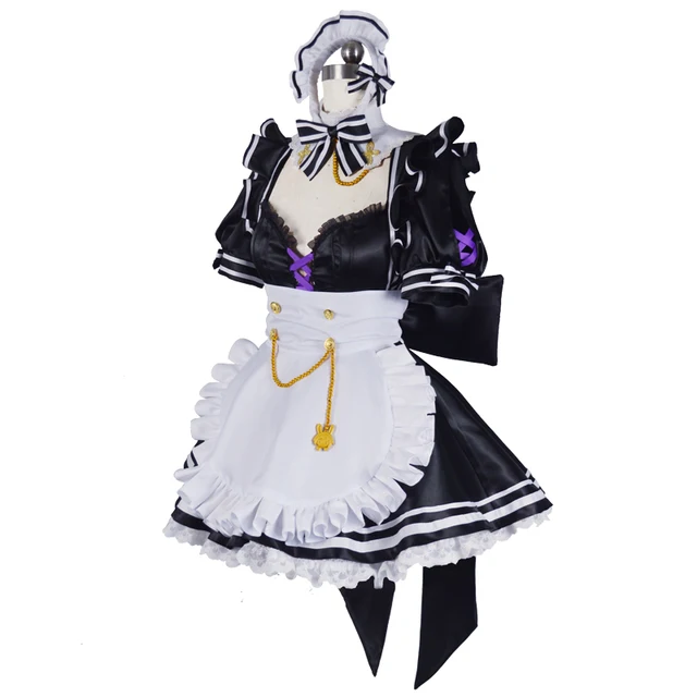 Anime Games Fate Grand Order Mash Kyrielight Maid Uniform Outfit ...
