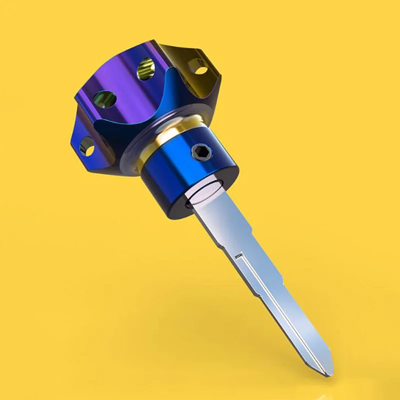 General-Motorcycle-Accessories-CNC-Modified-Burnt-Titanium-Key-Head ...