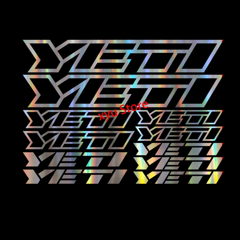 For Yeti Vinyl Decals Stickers Sheet Bike Frame Cycle Cycling Bicycle ...