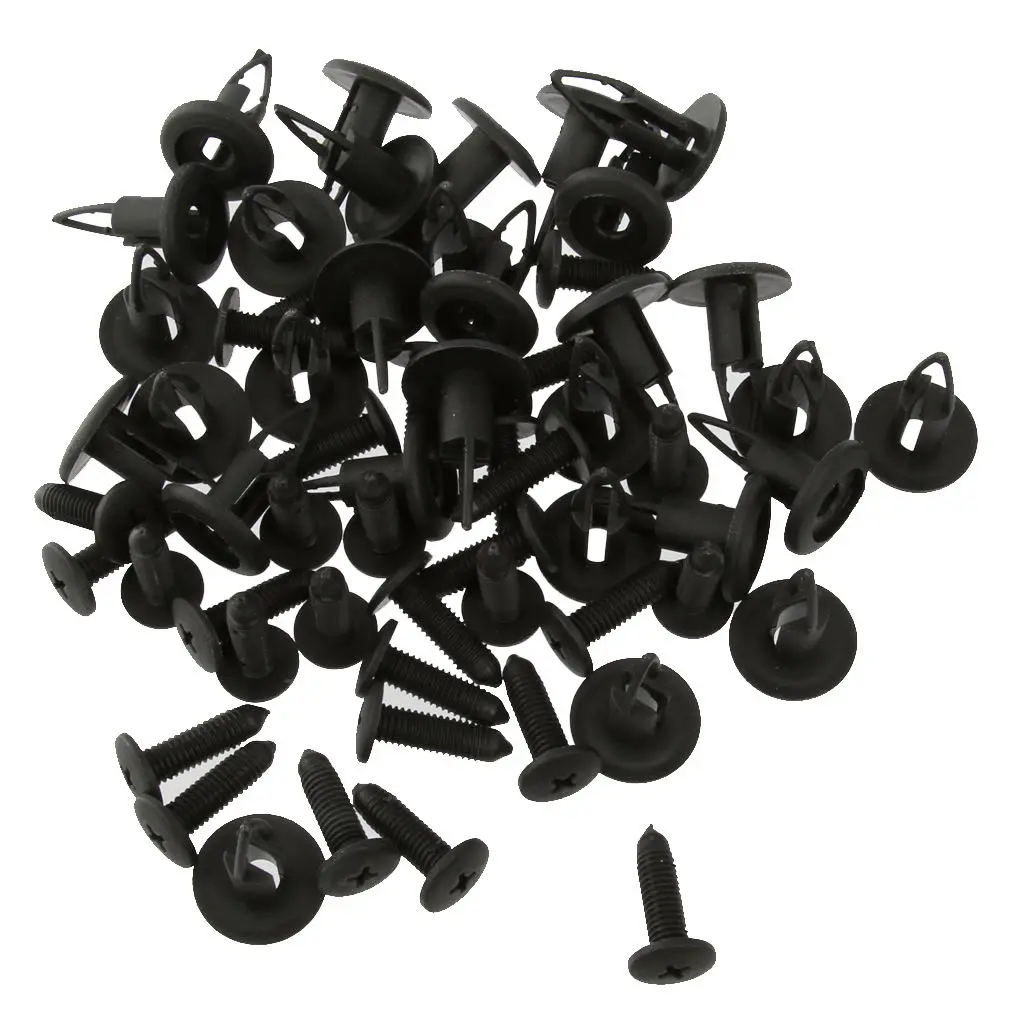 30pcs Nylon Bumper Fastener Rivet Retainer for Toyota Corolla Camry ...