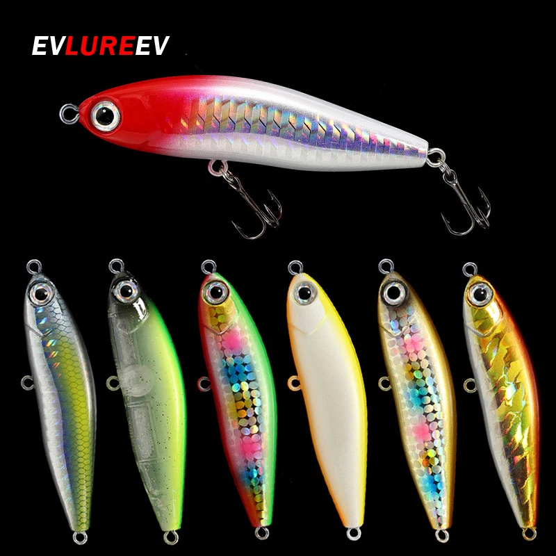 7cm-14g-Pencil-Sinking-Fishing-Lure-Noise-Attraction-Hard-Artificial ...