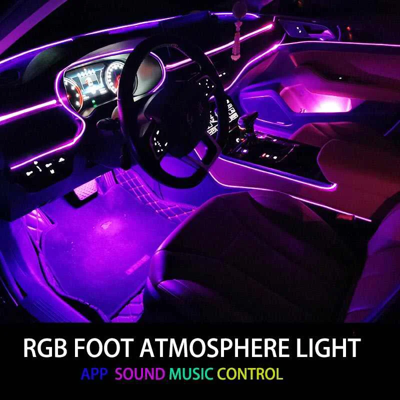 Purple Interior Car Lights