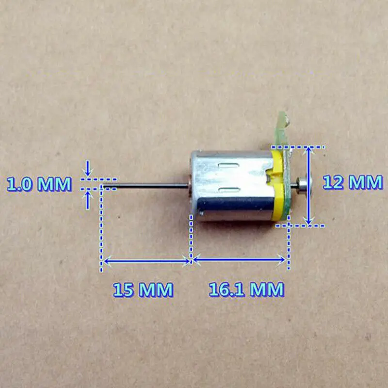 Micro Mini 12mm*10mm N20 Motor DC 6V-24V 12V High Speed 15mm Long 1mm ...