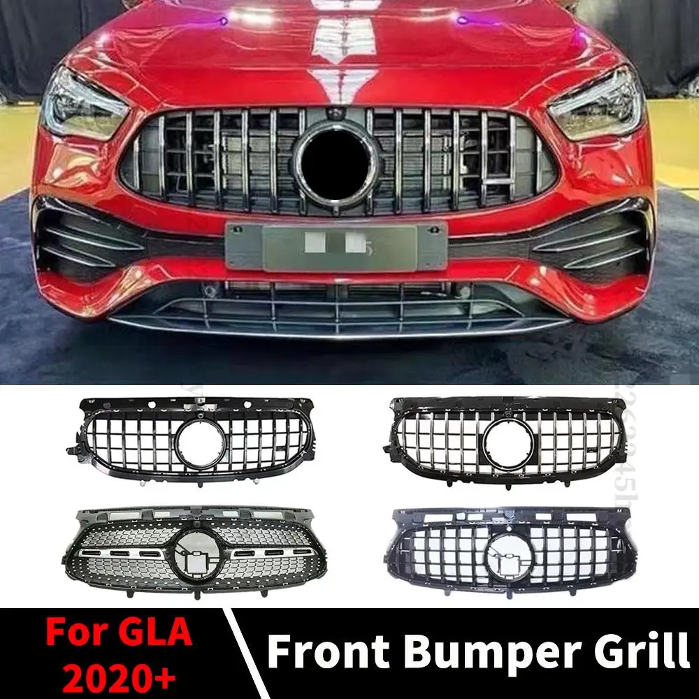 Front Inlet Grille Racing Bumper Grill For Mercedes Benz GLA X156 H247 ...