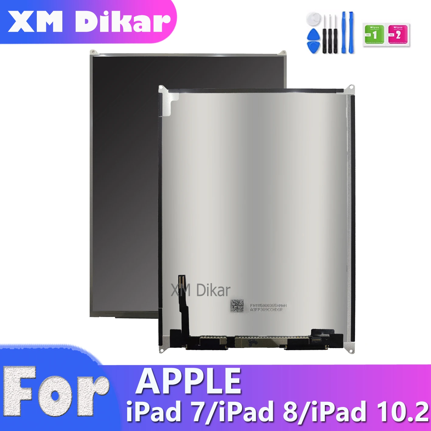 Original LCD Para O iPad 7/8/9 10.2 2019 A2197 A2198 A2200 2020 A2428 ...