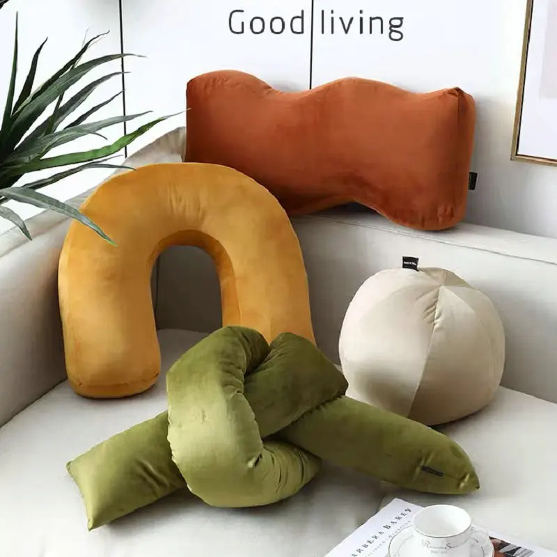 Modern-Creative-Abstract-Geometric-Shape-Pillow-Velet-Stuffed ...