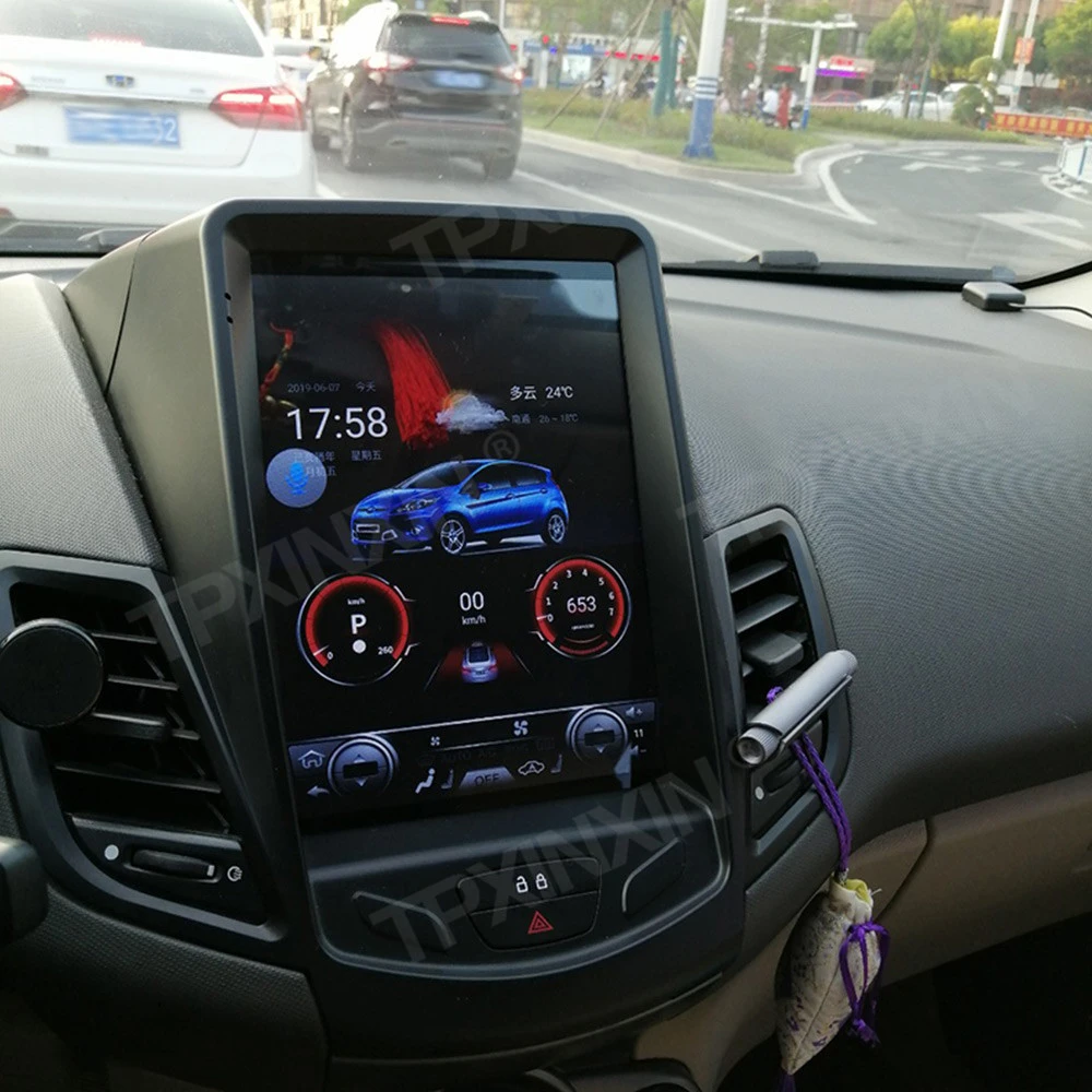Android 10 128gb For Ford Fiesta 2008 - 2016 Vertical Tesla Ips Screen ...
