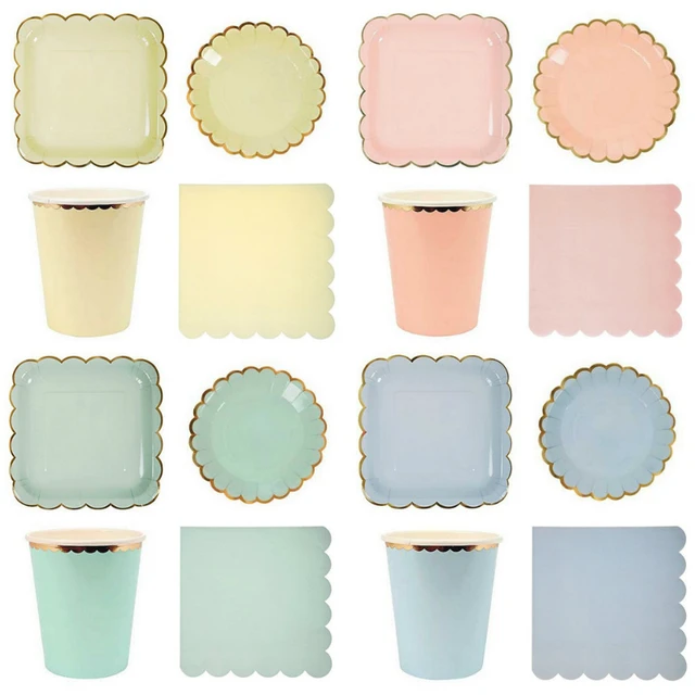 Shabby Chic Paper Plates And Napkins