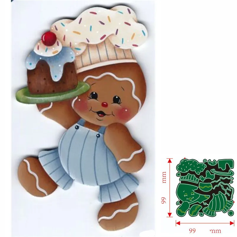 Metal Cutting Dies gingerbread Man DIY Scrapbooking Paper Cards ...