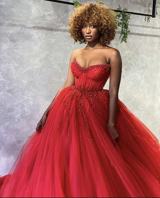 Red Ball Gown Prom Dresses 2022