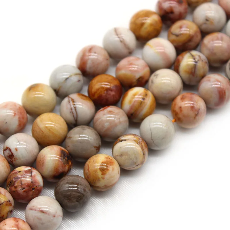 Natural-Stone-South-African-Agates-Round-Loose-Spacer-Beads-for-Jewelry ...
