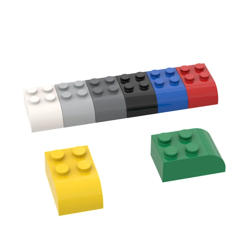 10PCS-Assembles-Particles-6215-2x3-Curved-Bricks-Building-Blocks-DIY ...